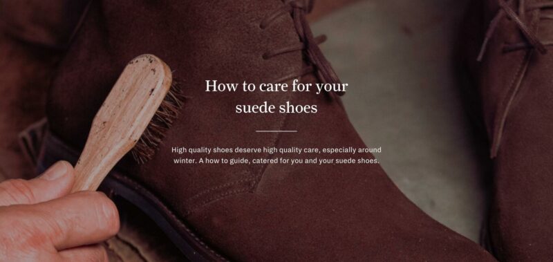 How to care for your suede shoes